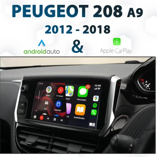 Peugeot 208 A9 Series (2012-2018) Apple CarPlay & Android Auto ...