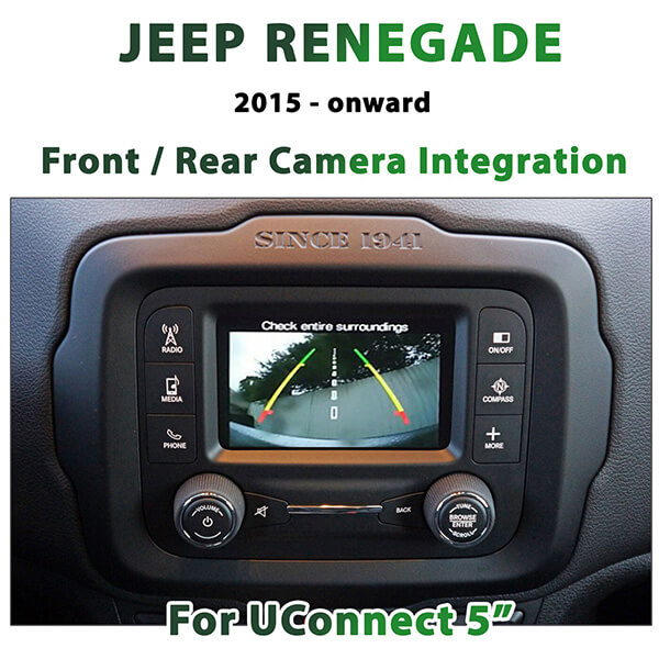 Jeep Renegade UConnect 5″ Camera Integration System - Reverse Safe