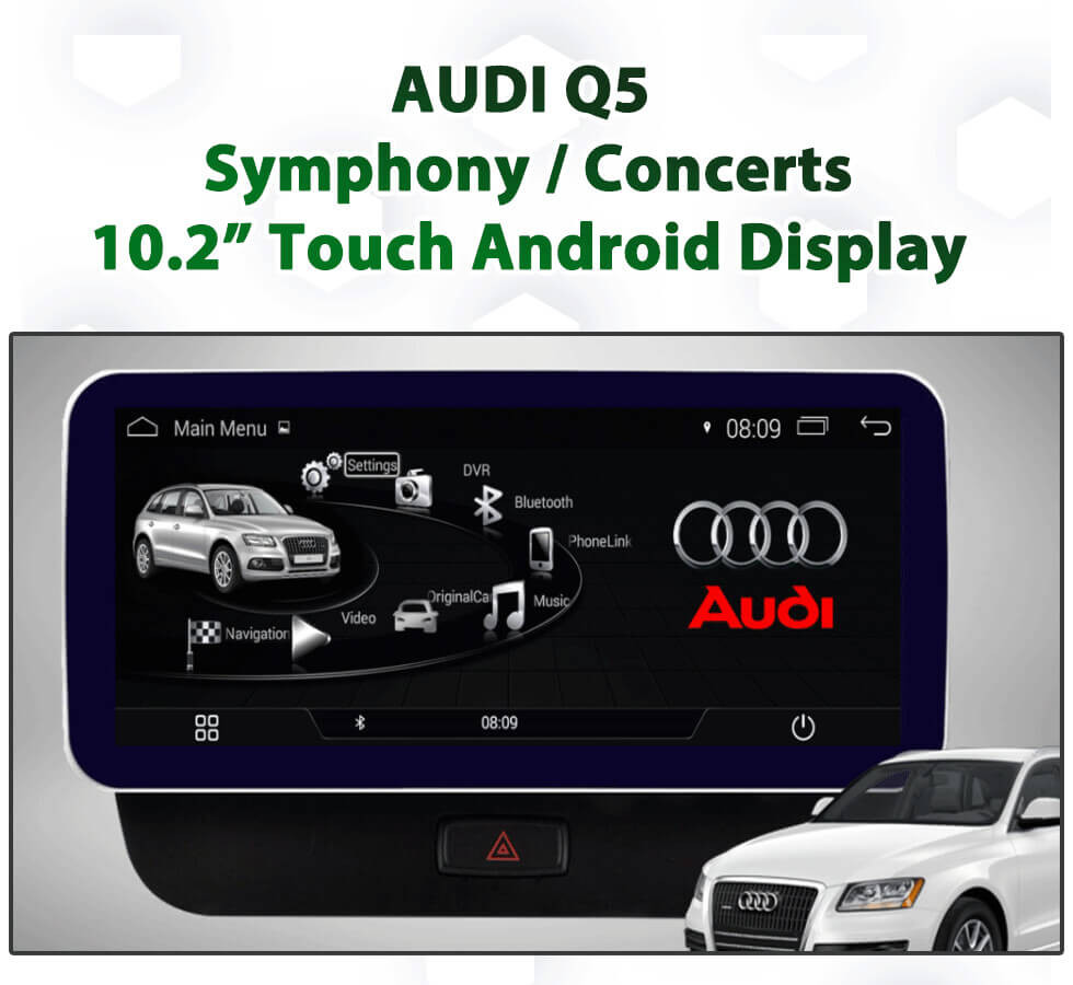 AUDI A4 Symphony & Concert – 10.2″ Touch Android 12 Display with ...