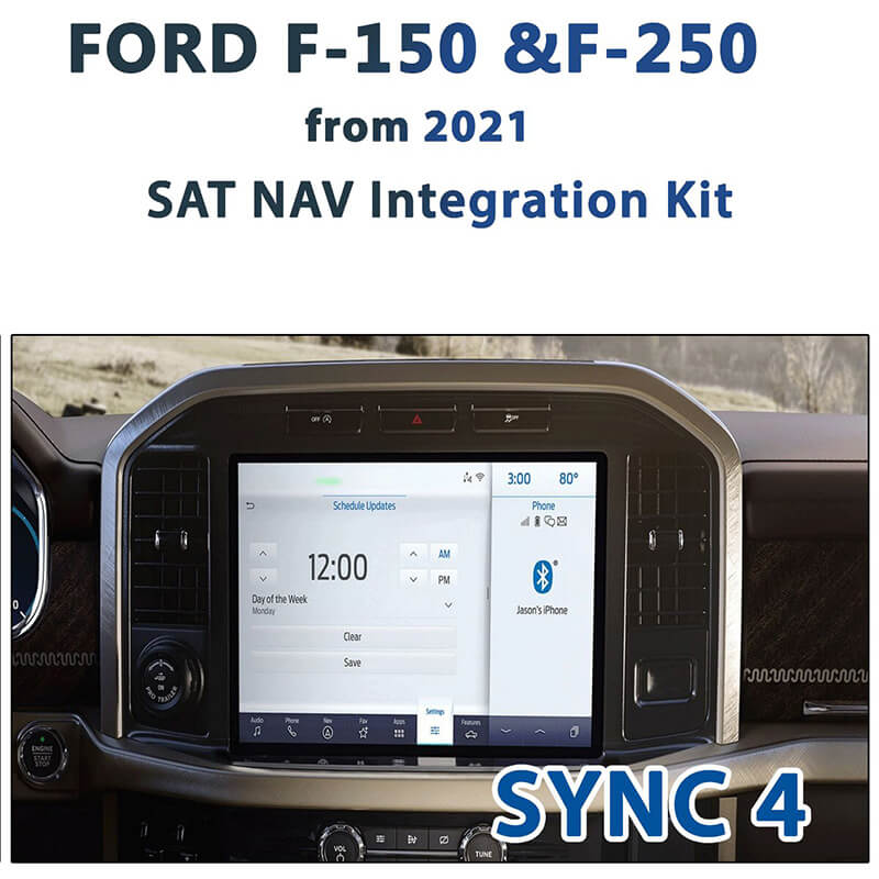 FORD F150 SYNC 4 - GPS NAV Integration kit with worldwide map covered ...